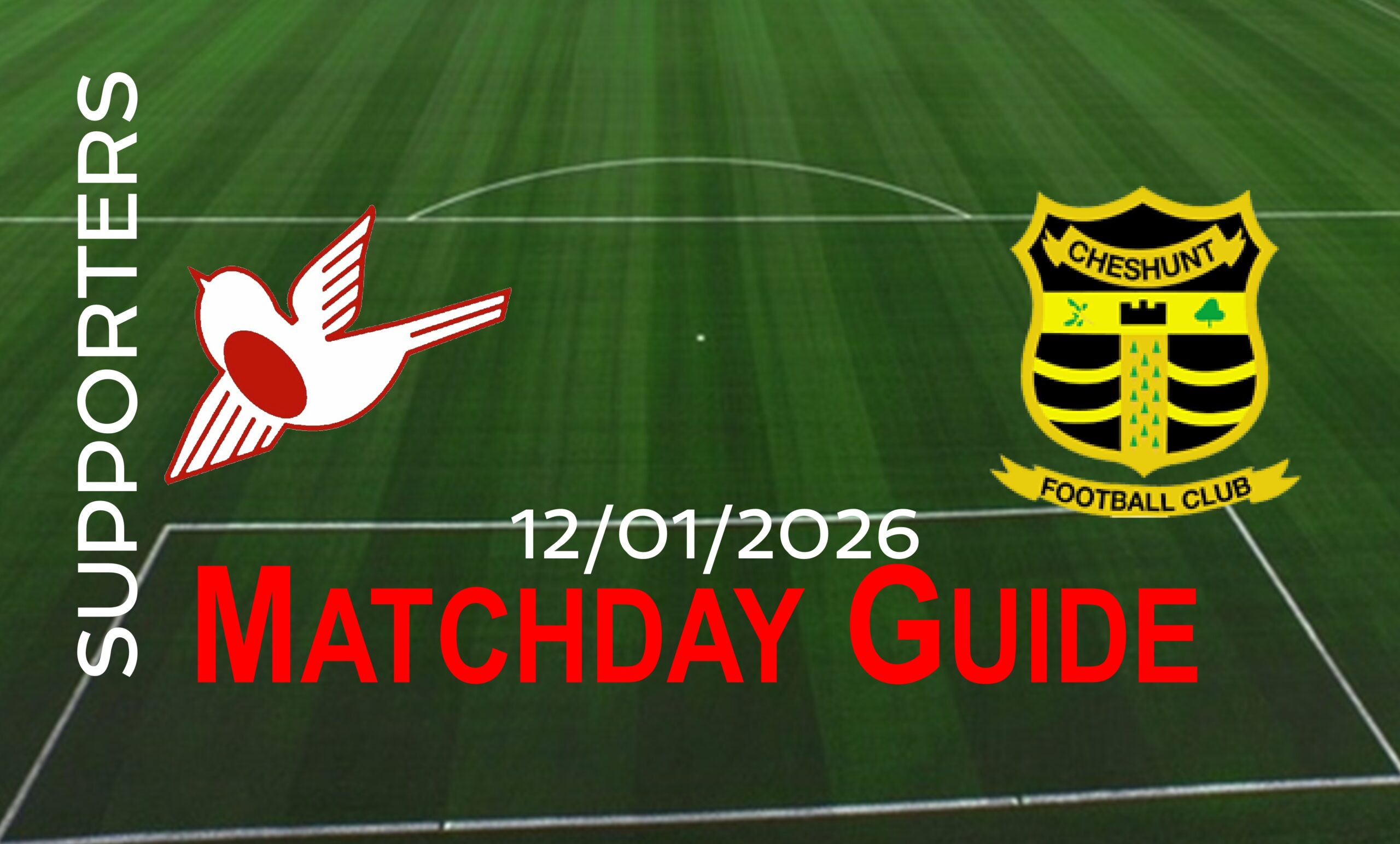 Matchday Guide Cheshunt 12-01-2026